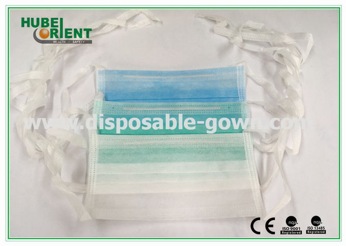 Dust Proof Adjustable Nose Clamp Disposable 3 Ply Face Mask